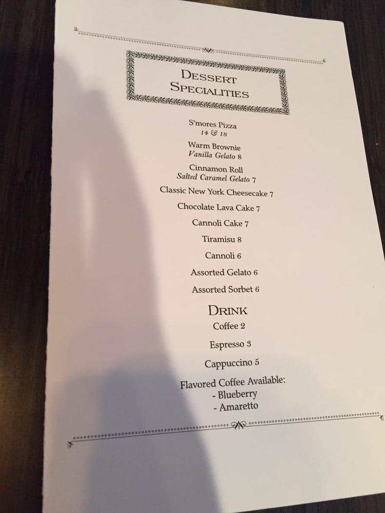 Menu at Patsy’s Pizzeria of New Rochelle, New Rochelle