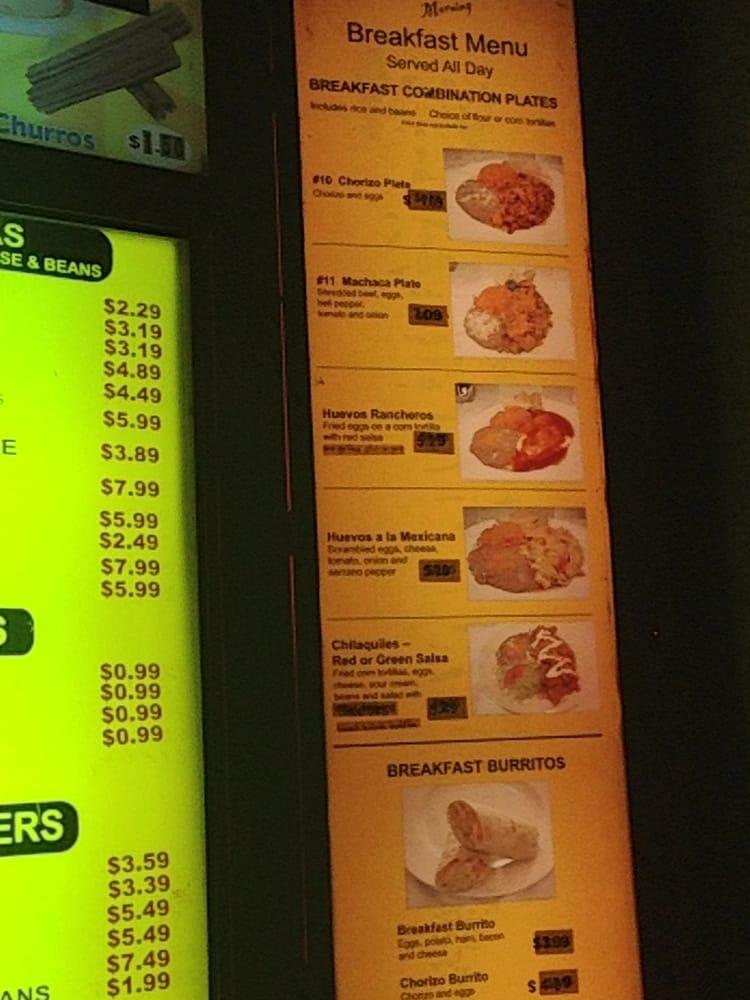 Menu at Sabrosada Fresh Mexican Food restaurant, Westminster, Brookhurst St