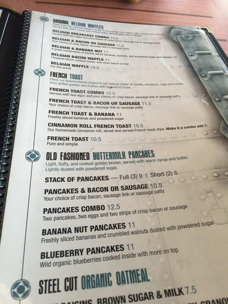 Menu at Waypoint Café Camarillo Airport cafe, Camarillo