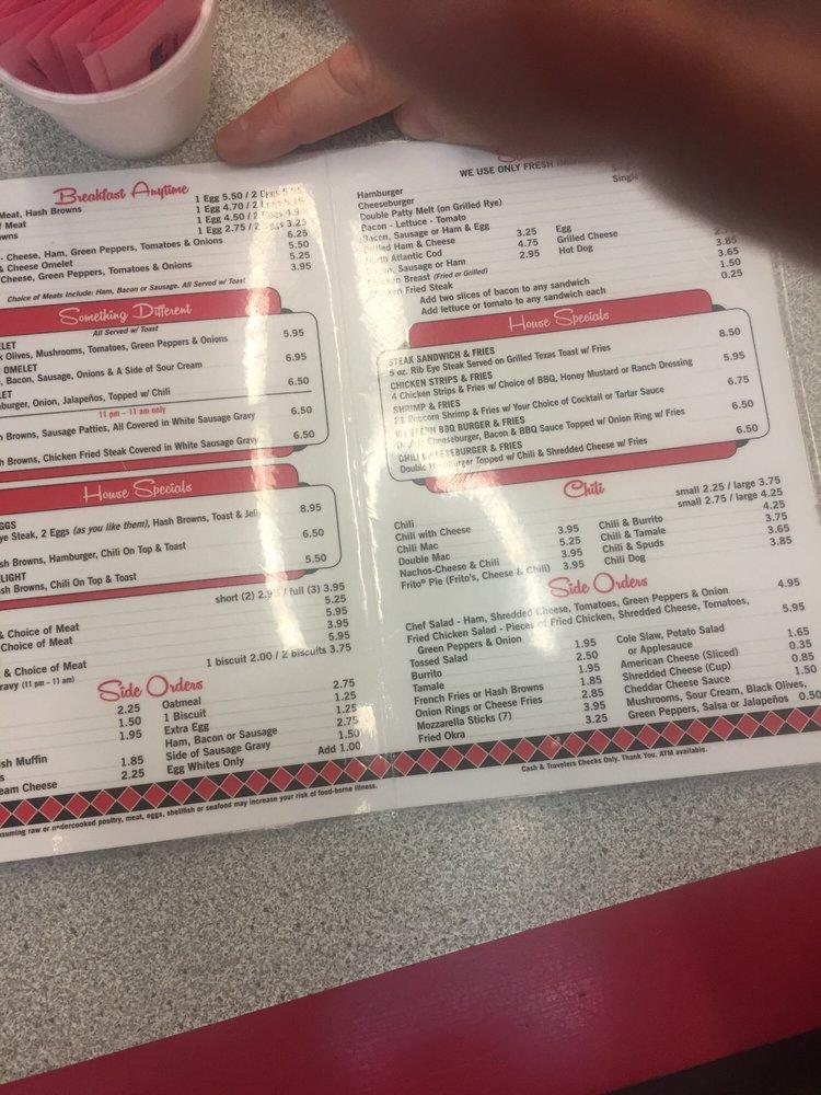 Menu at Courtesy Diner restaurant, St. Louis, Hampton Ave