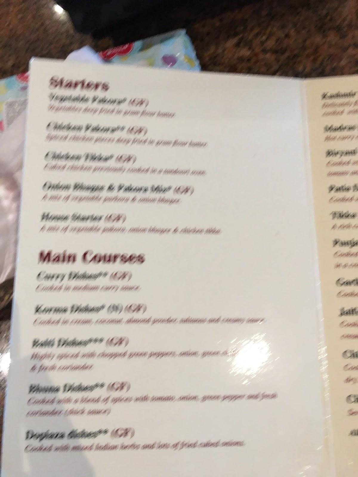 Menu at Indian Ocean restaurant, Glengormley, County