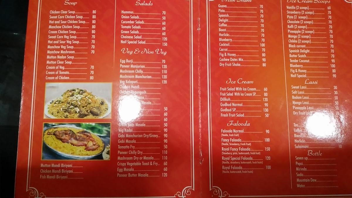 Menu at Naif Food Cafe, Bekal