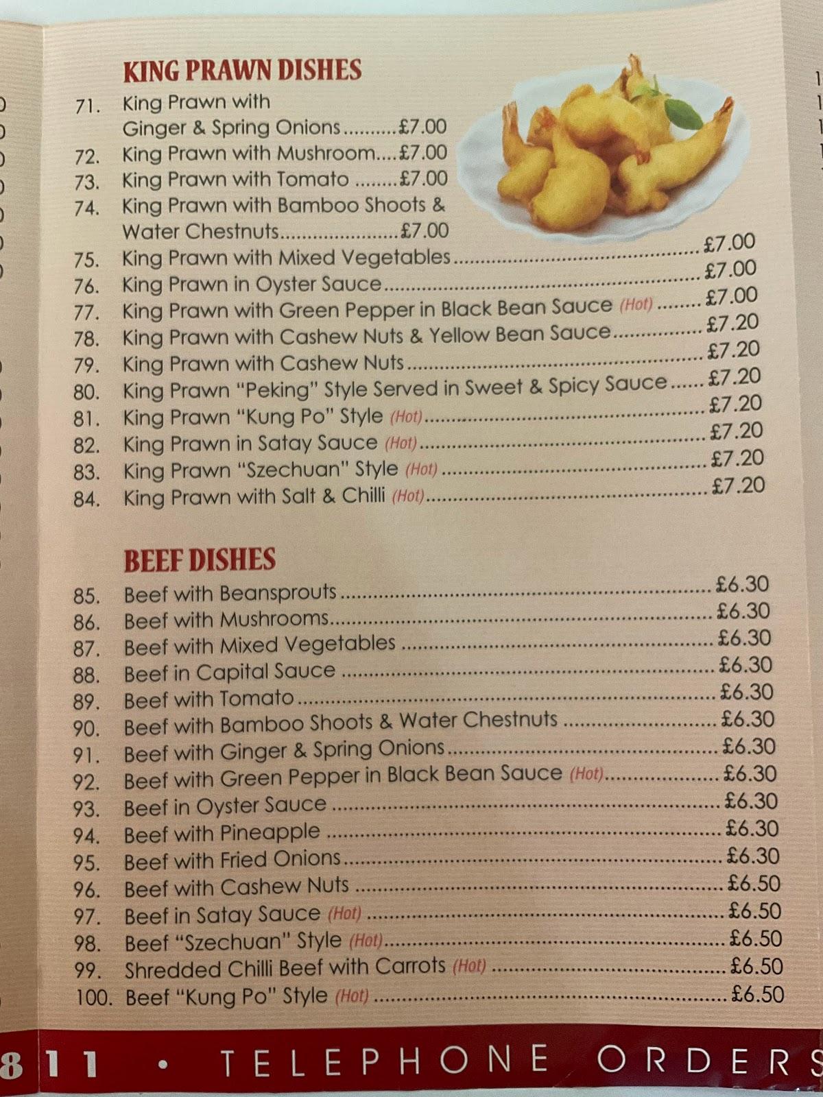 Menu at New City fast food, Ringwood