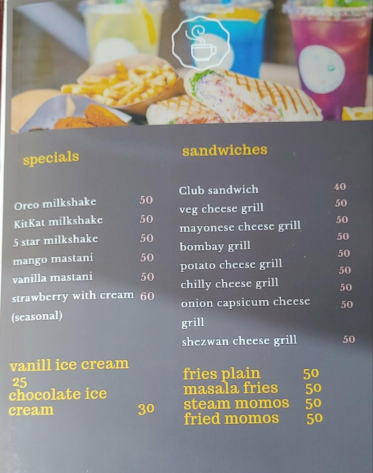 Menu at The Coffee corner, Pune, Light House