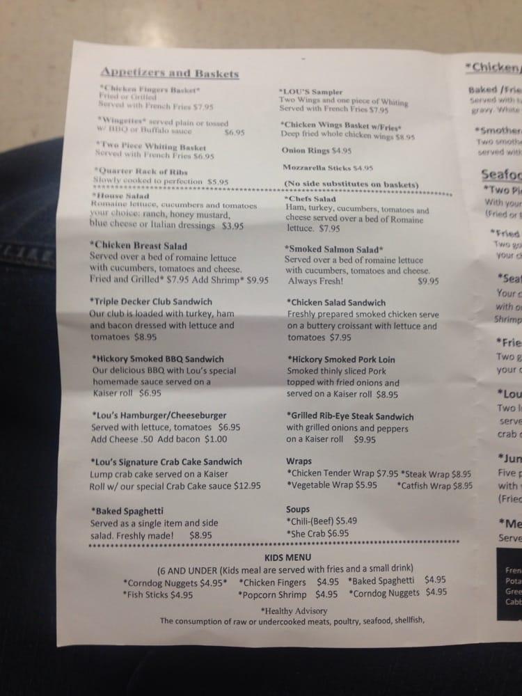 Menu at Crossroads 30/301 Restaurant, USA