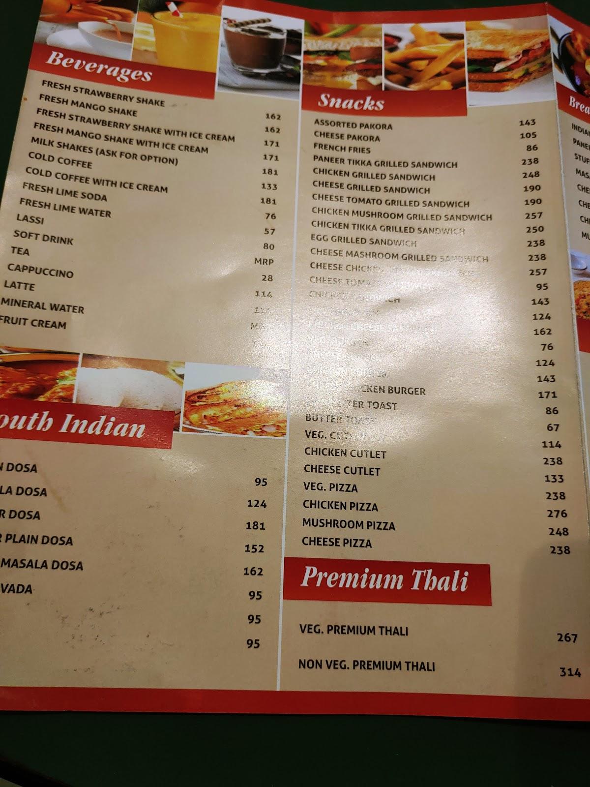 Menu at Cheetal Grand, Khatauli, Khatauli Bypass
