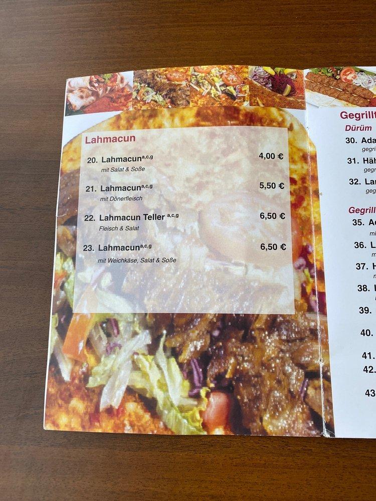 Speisekarte von Kebap Hütte restaurant, Frankfurt am Main