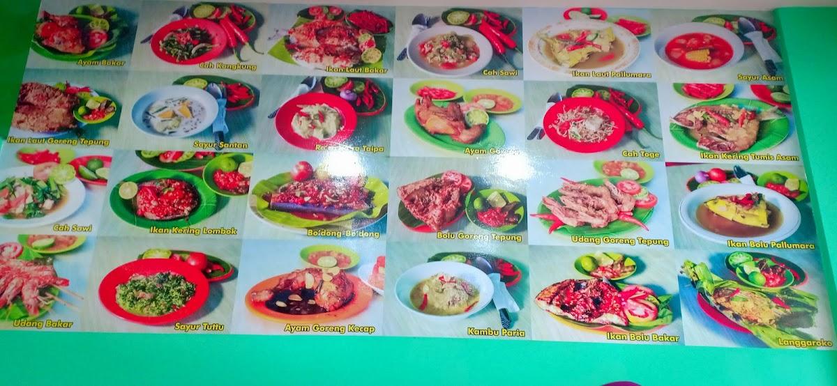 Menu at MAdaeng Monginsidi restaurant, Makassar