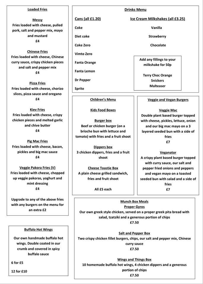 Menu at The Courtyard Cafe, Wigan
