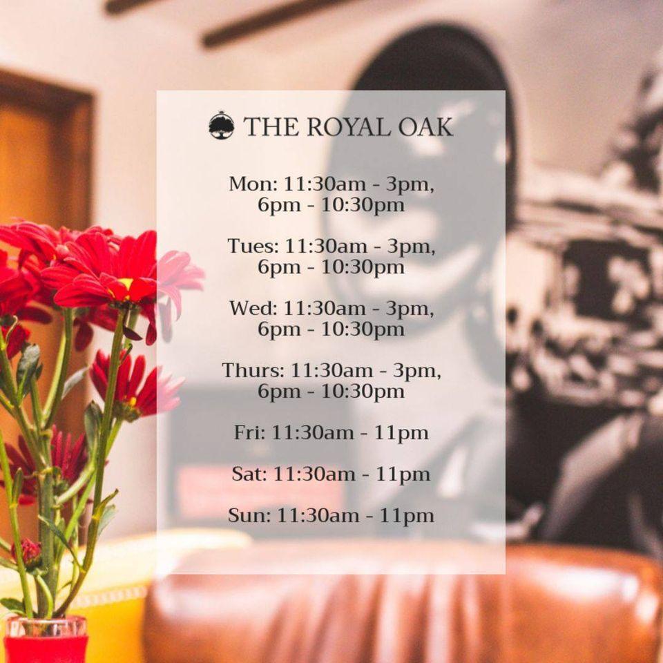 Menu at The Royal Oak pub & bar, Duddington, High St