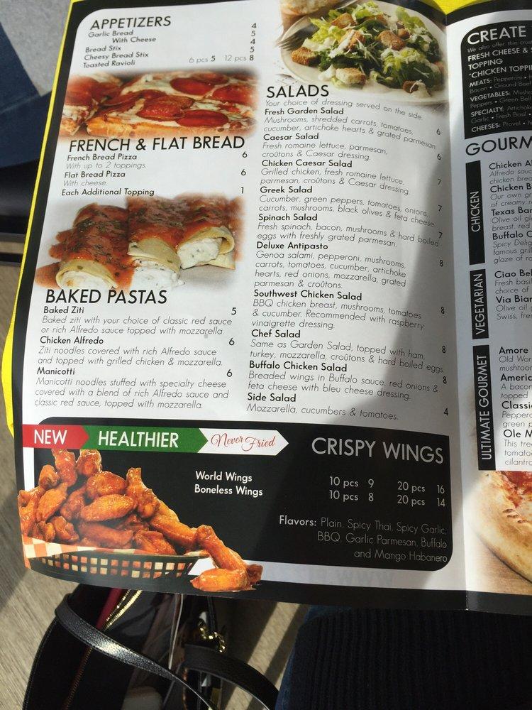 Menu at Pizza World Farmville pizzeria, Farmville