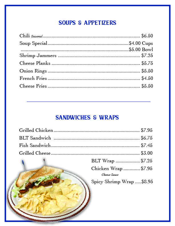 Menu at Trindle Inn pub & bar, Carlisle