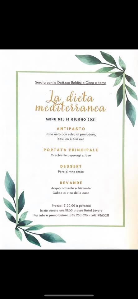 Menu at Pinocchio restaurant, Lovere