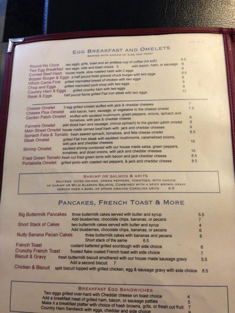 Menu at Sweetwater Cafe, Charleston, 801 Folly Rd