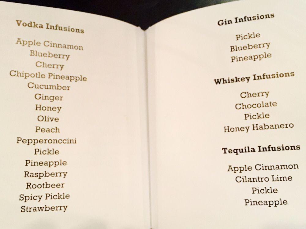 Menu at The Refinery pub & bar, Denver