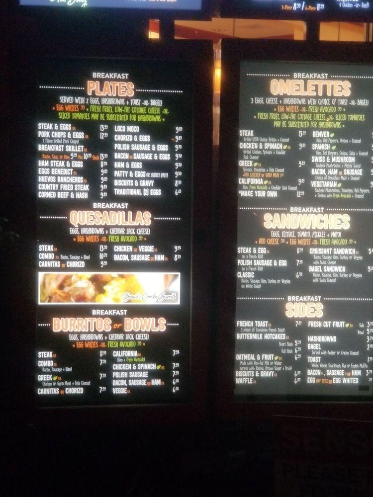 Menu at Bravos California Fresh restaurant, Mission Viejo