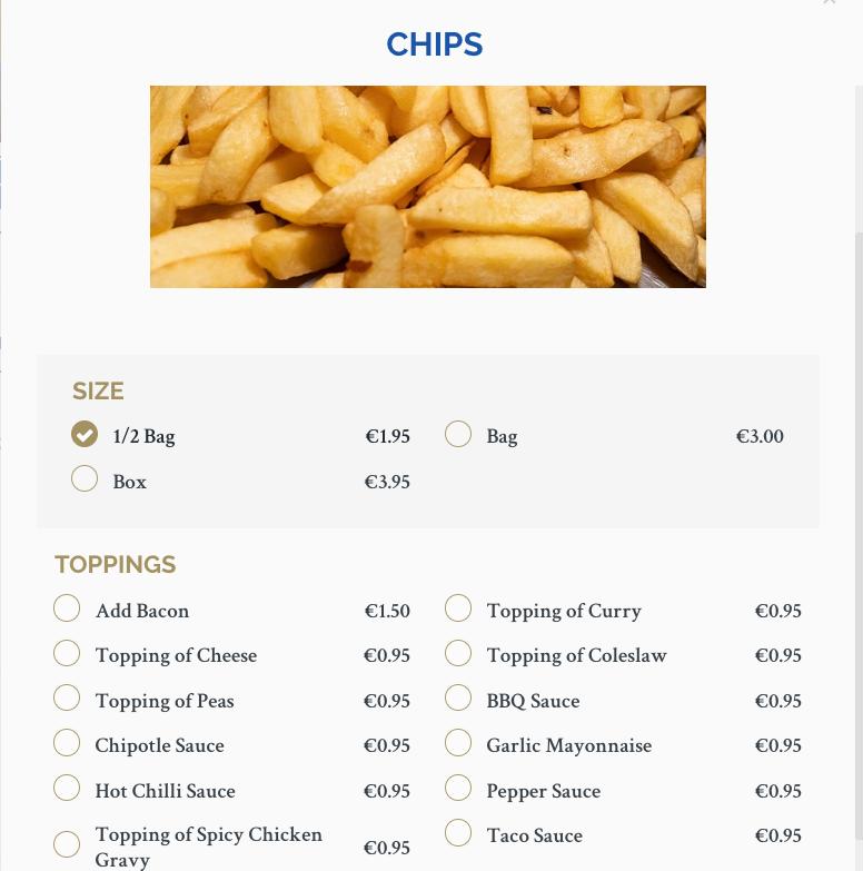 Menu at CF Lennox - Midleton pizzeria, Midleton