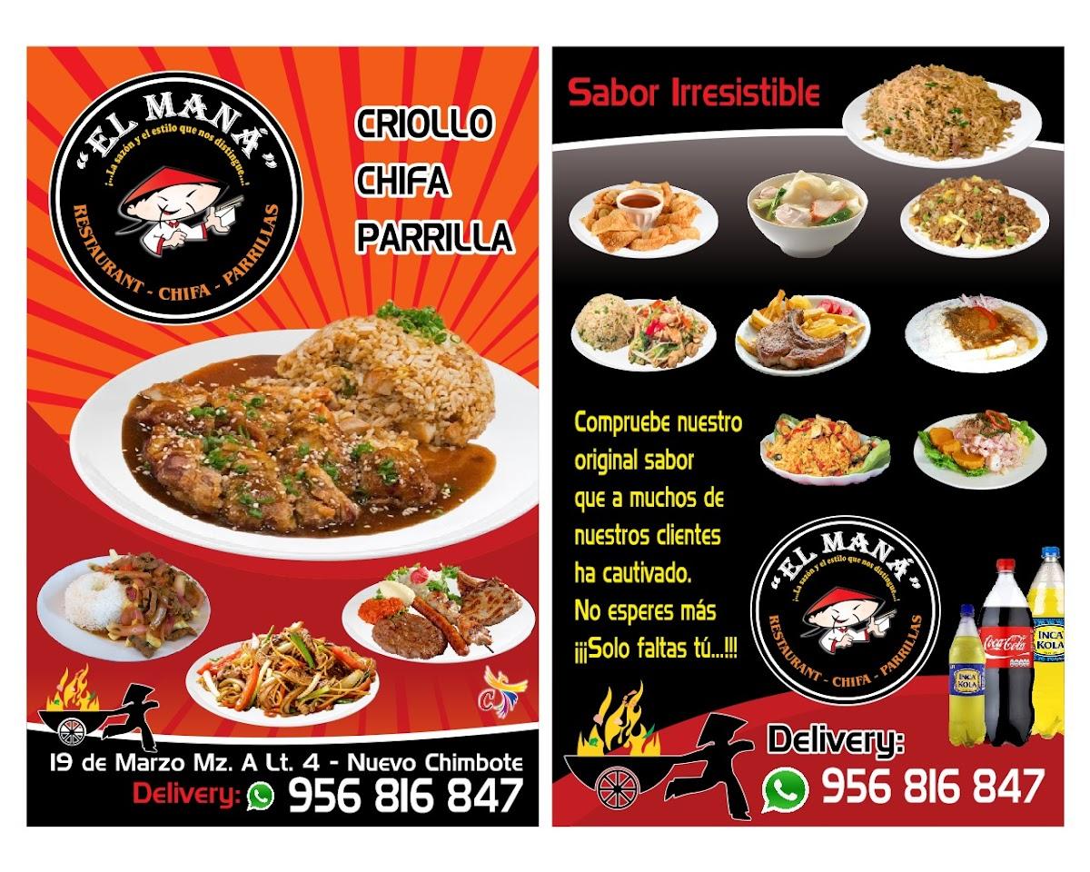 Carta del restaurante El Maná Rest Chifa, Chimbote