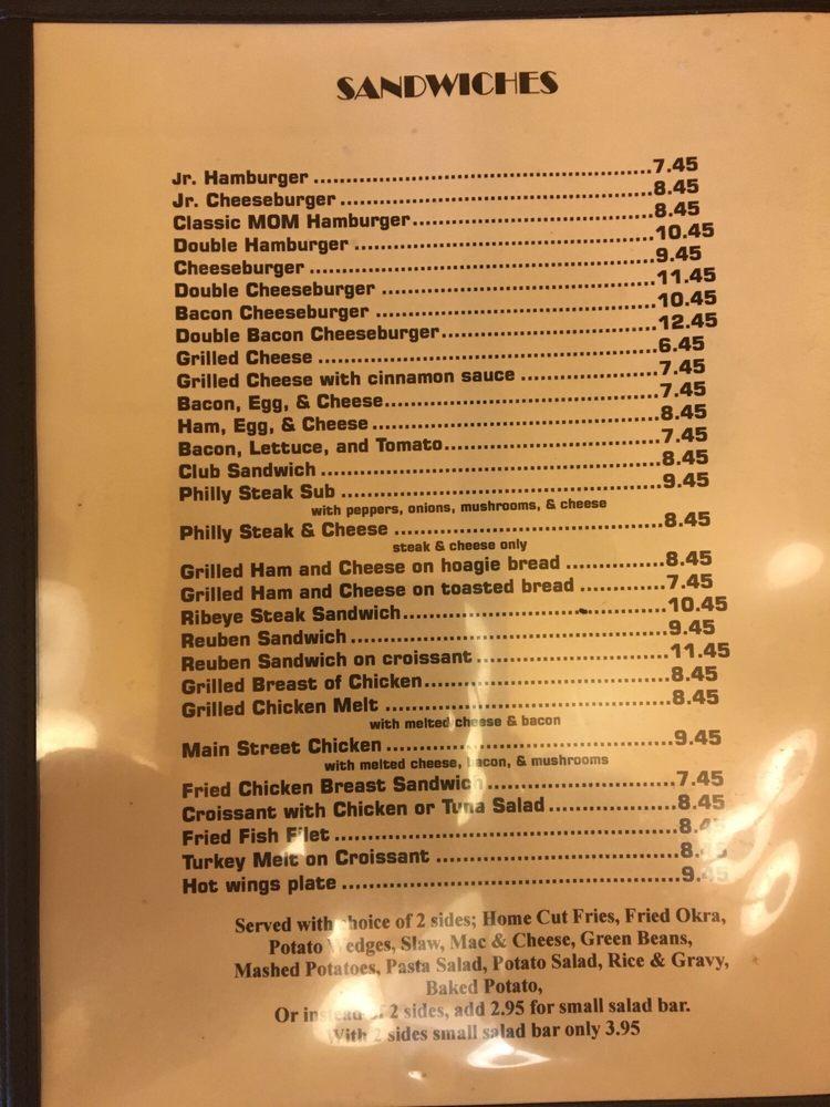 Menu at Meeting On Main BBQ, Williston