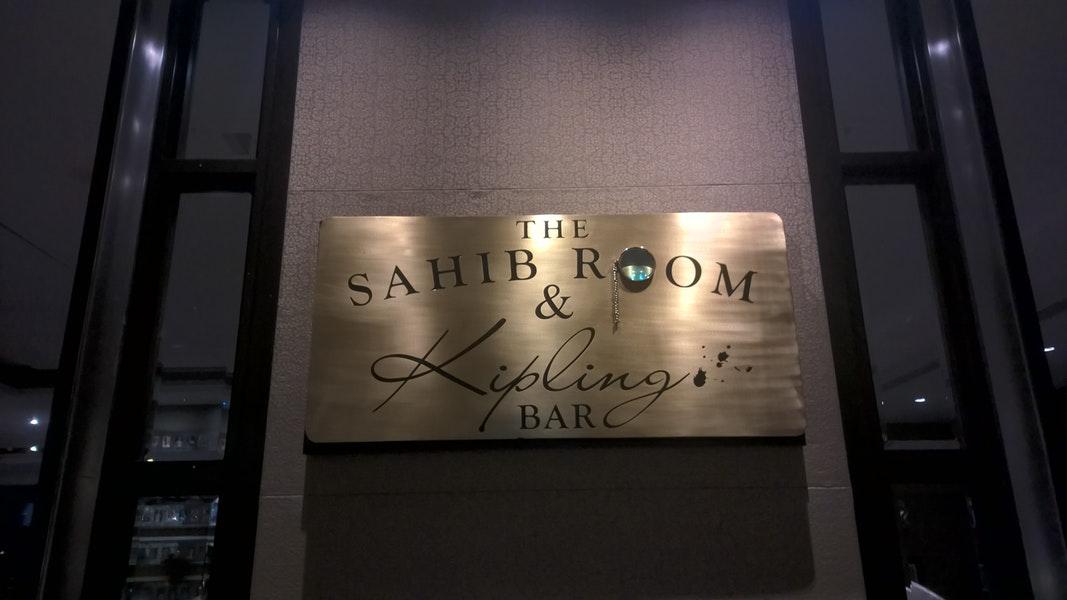 The Sahib Room & Kipling Bar, Mumbai, Level 9M - Restaurant menu and ...