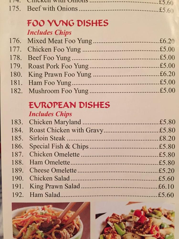 Menu at Tong Xin fast food, Paisley, 19C Bridge Street