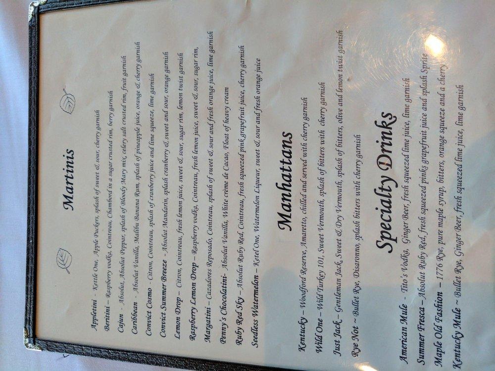 Menu at Convict Lake Resort pizzeria, Mammoth Lakes, Convict Lake Rd