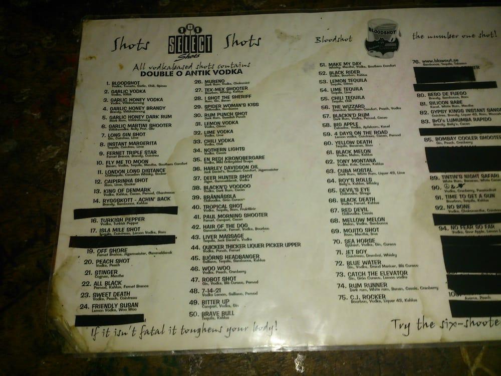 Menu at Garlic & Shots pub & bar, London