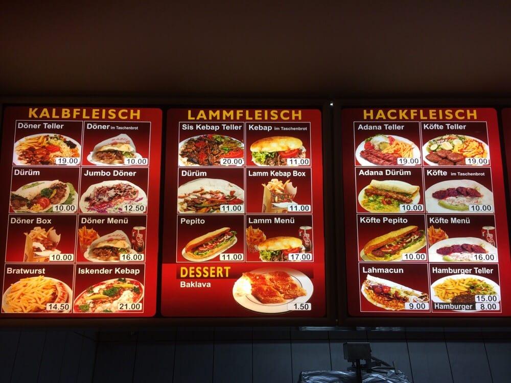 Menu da Original Kebab Haus, Zurigo, Franklinstrasse 20