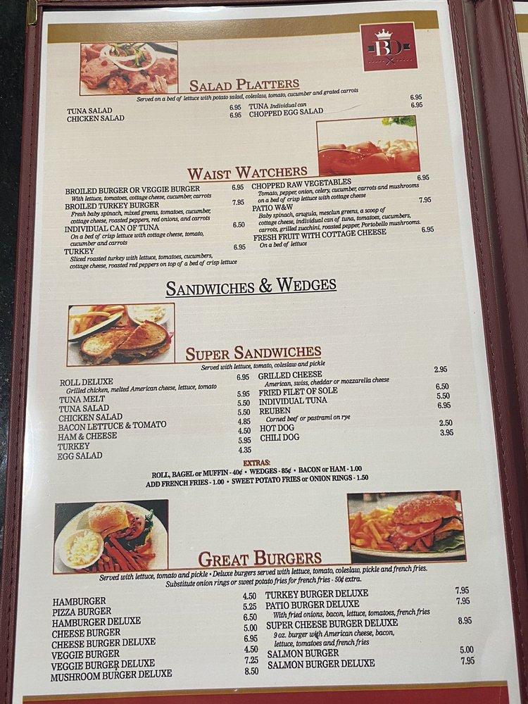 Menu at Burger Diner restaurant, Peekskill