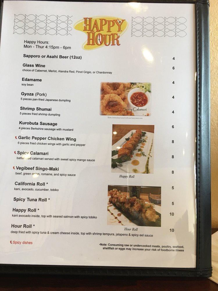 Menu at Fatty Fish Sushi Restaurant, Everett