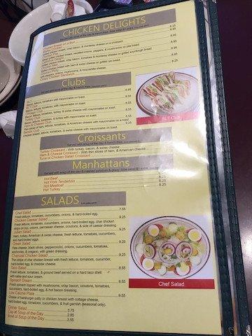 Menu at Bendix Restaurant, Elkhart