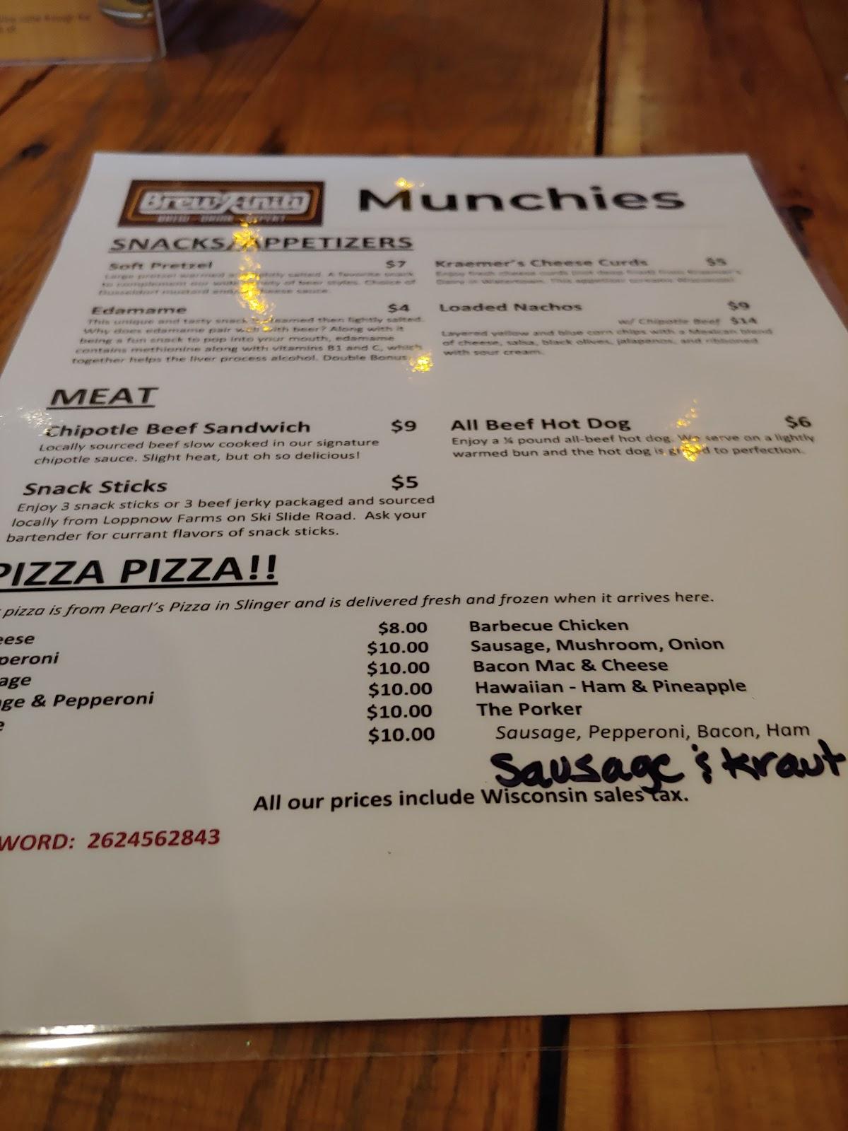 Menu at Kick Switch Bar And Grill, Okauchee Lake