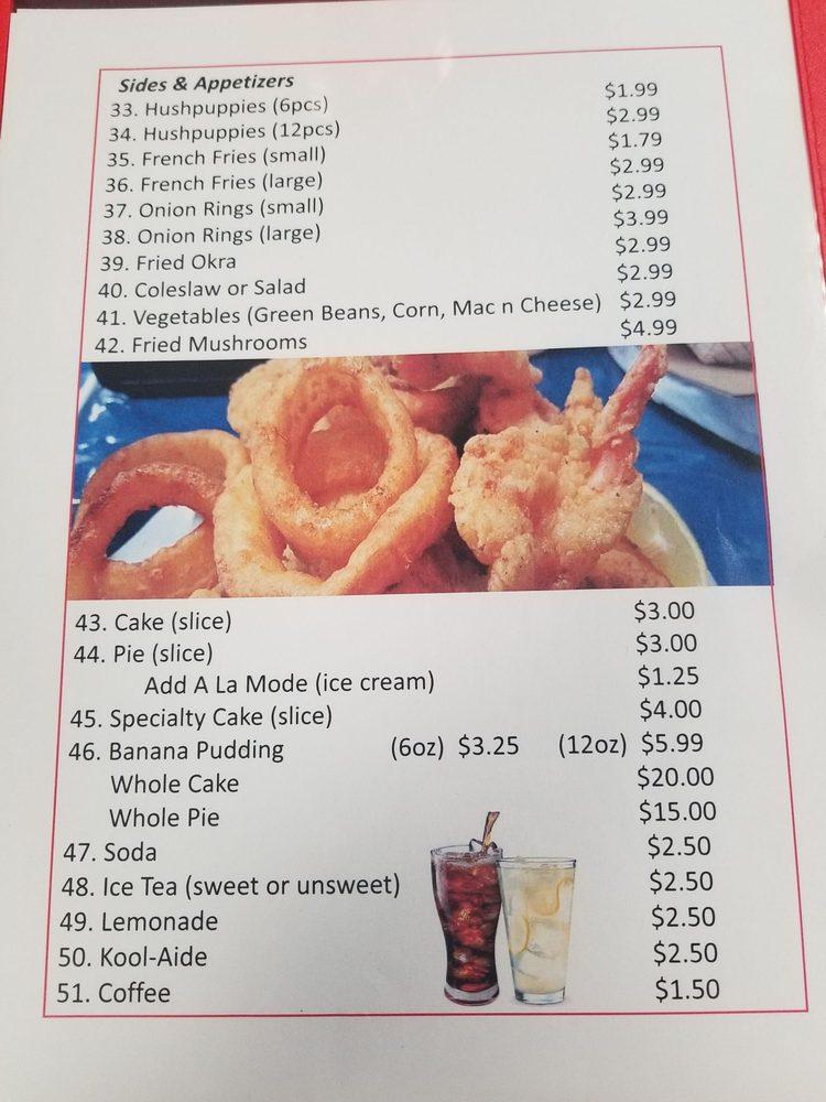 Menu at Bayseas Catfish House #5 restaurant, San Antonio, Jones ...