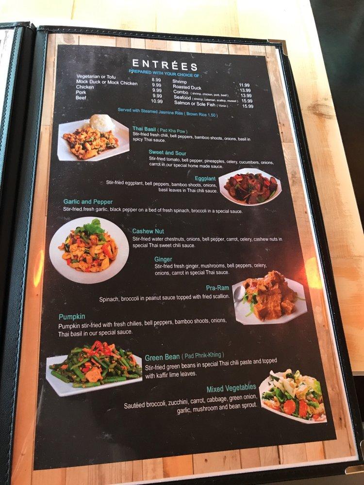 Menu at Pinto Thai Ramona restaurant, Ramona