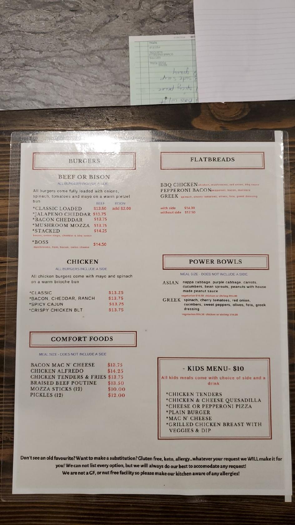 Menu at Liv Fresh Eatery & Catering restaurant, Southey