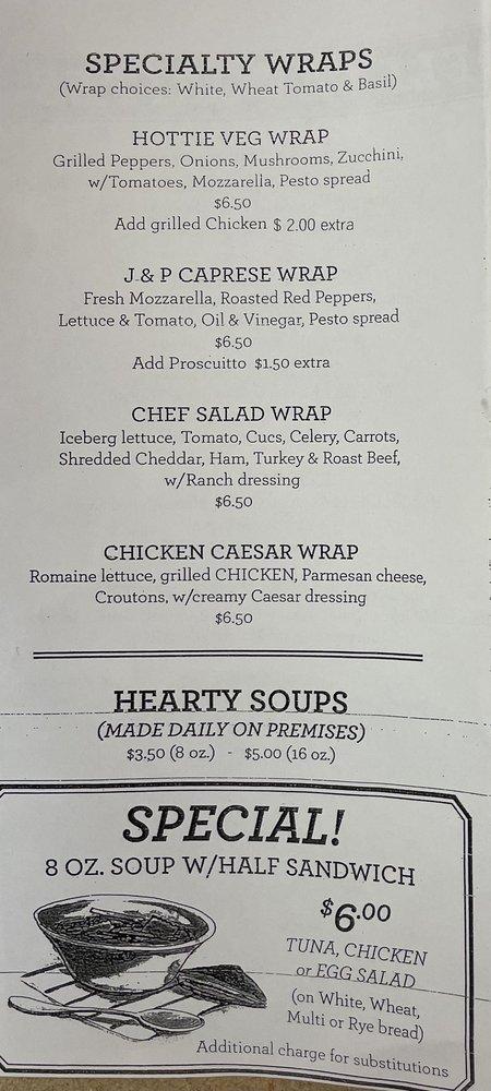 Menu at Springbrook Deli, Orange