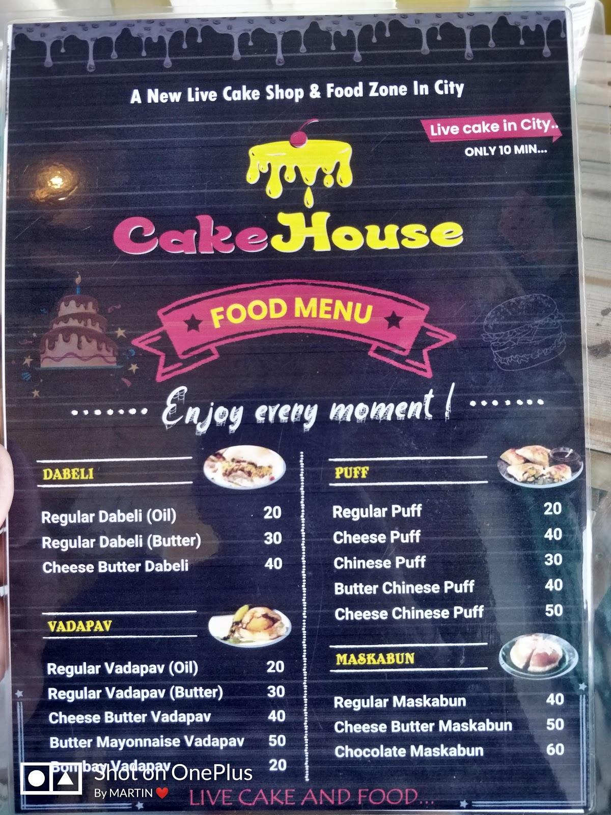 Menu at CAKE HOUSE, Himmatnagar, 8