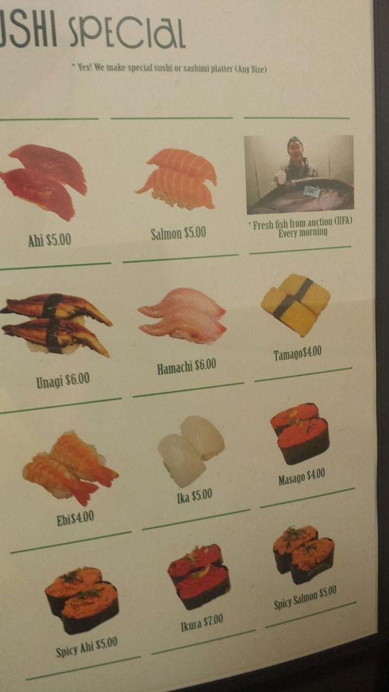 Menu at Ahi and Vegetable - Kapalama restaurant, Honolulu, Dillingham Blvd