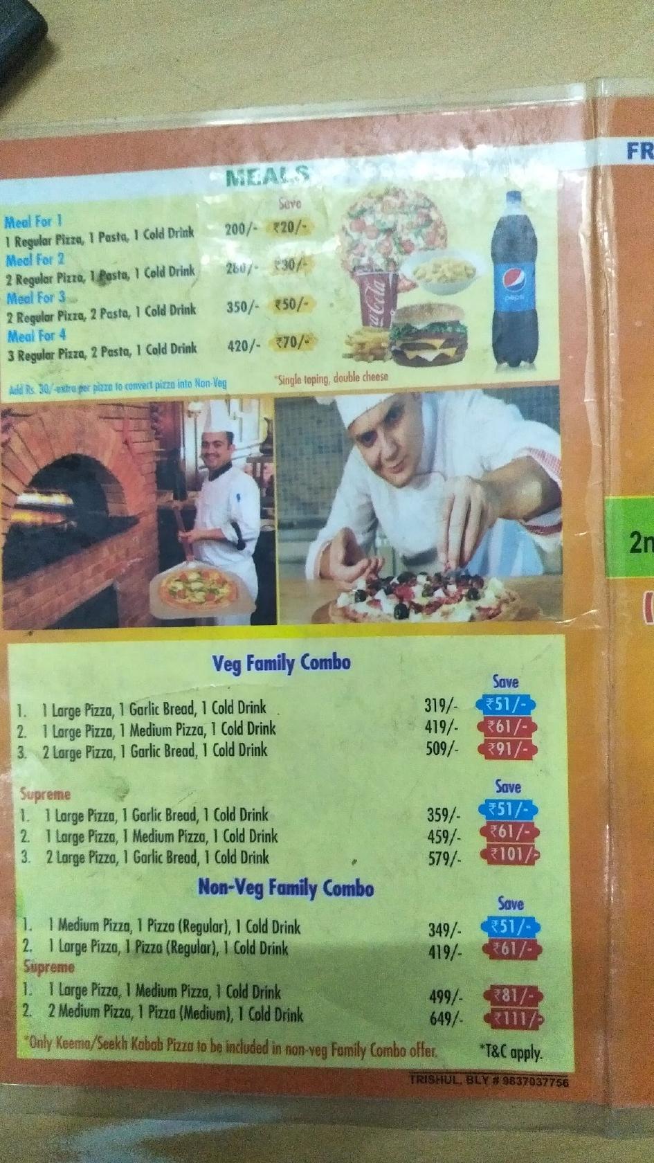 Menu at NEW PIZZA POINT, Baheri