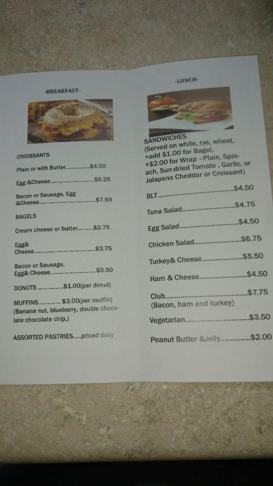 Menu at Talbot St.Cafe, Ocean City