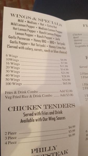 Menu at Wings and Things restaurant, Montgomery, Bell Rd
