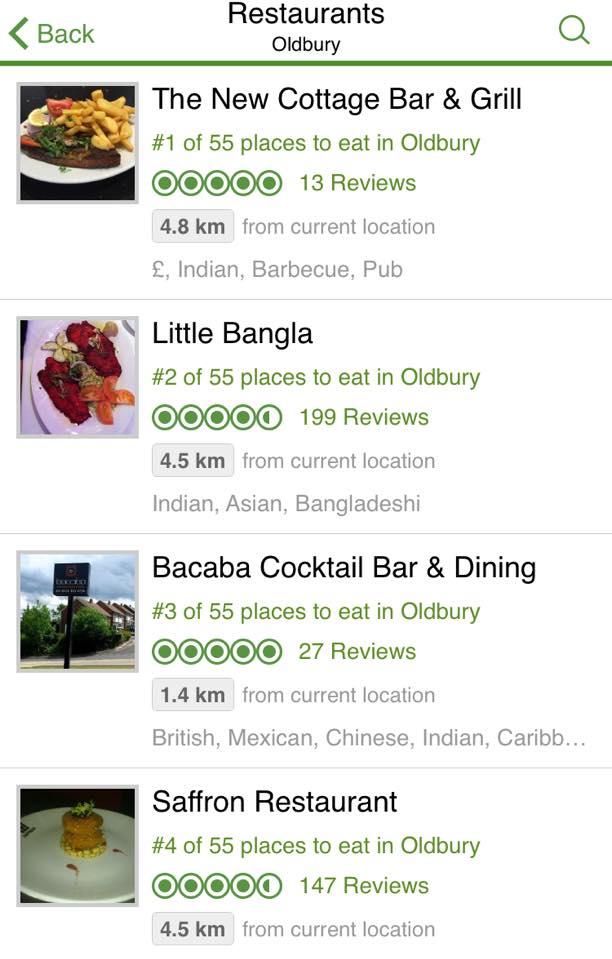Menu at Soho Cottage pub & bar, Oldbury