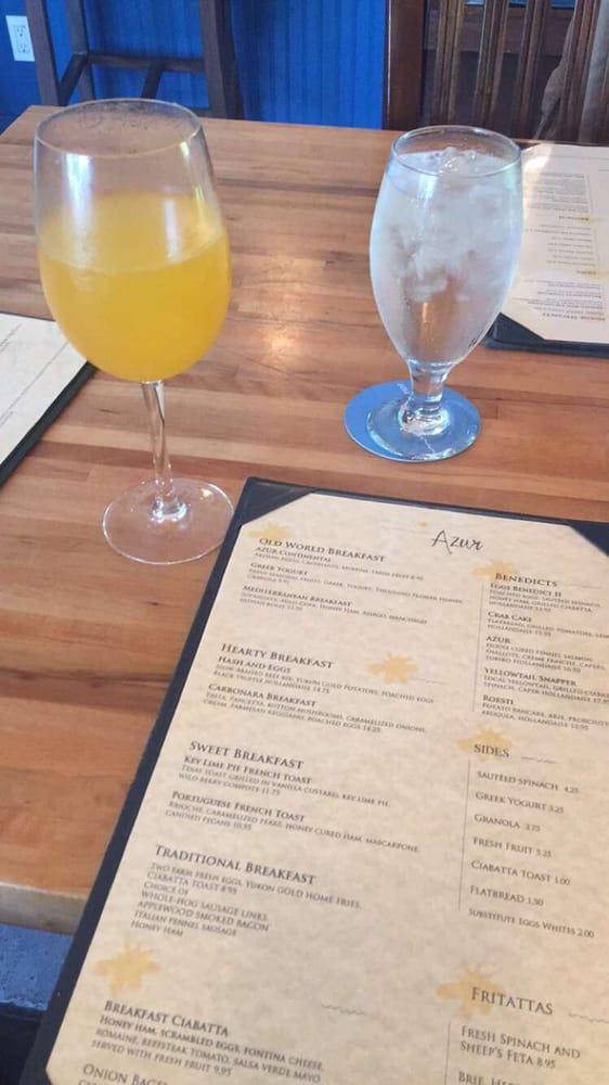 Menu at Azur Restaurant, Key West