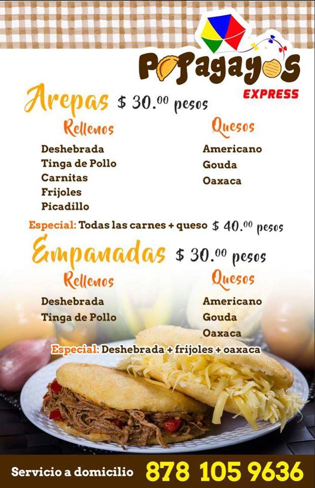 Menu at Papagayos Express restaurant, Piedras Negras, Prolongación Av ...
