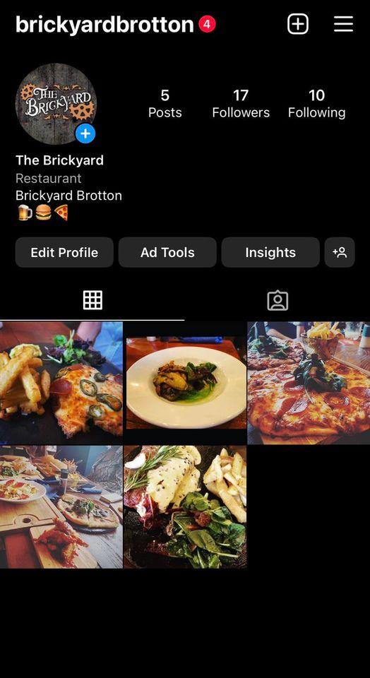 Menu at The Brickyard pub & bar, Skelton and Brotton