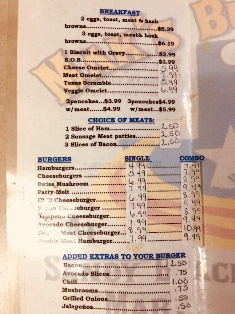 Menu at Mak's BBQ & BURGERS, Azle
