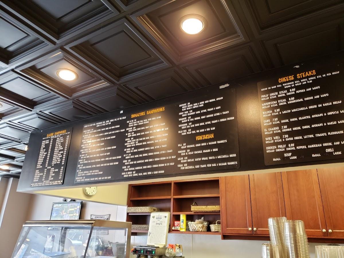 Menu at Sand-Wedge restaurant, Ridgefield