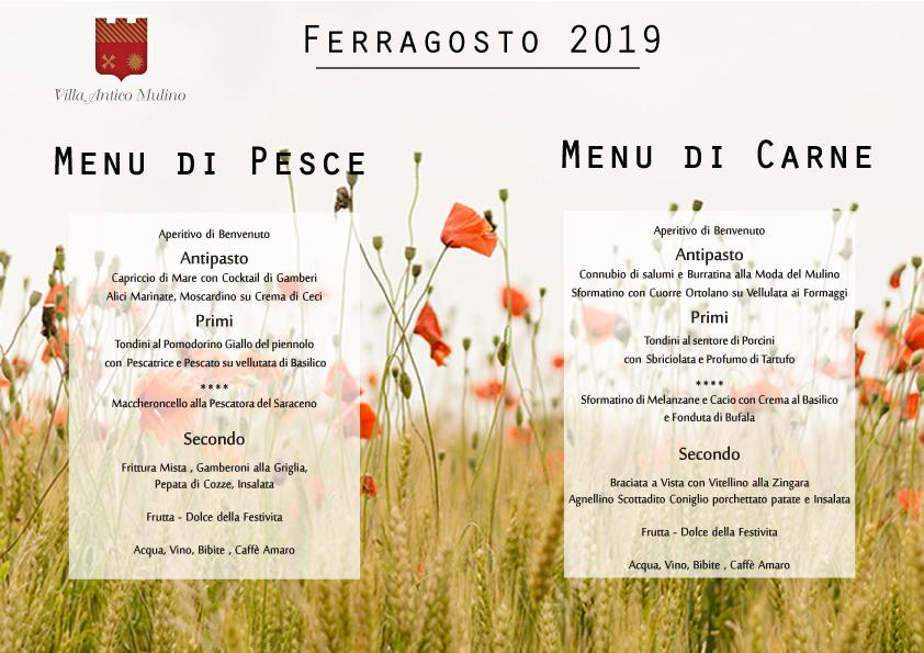 Menu at Villa Antico Mulino restaurant, Ariano Irpino, Nr 2/a via