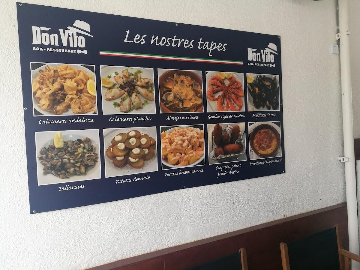 Carta de Restaurant Don Vito, Sant Salvador