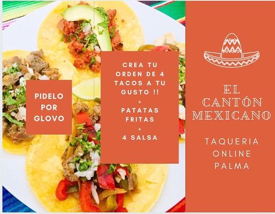 Menu at El Canton Mexicano Mallorca restaurant, Palma